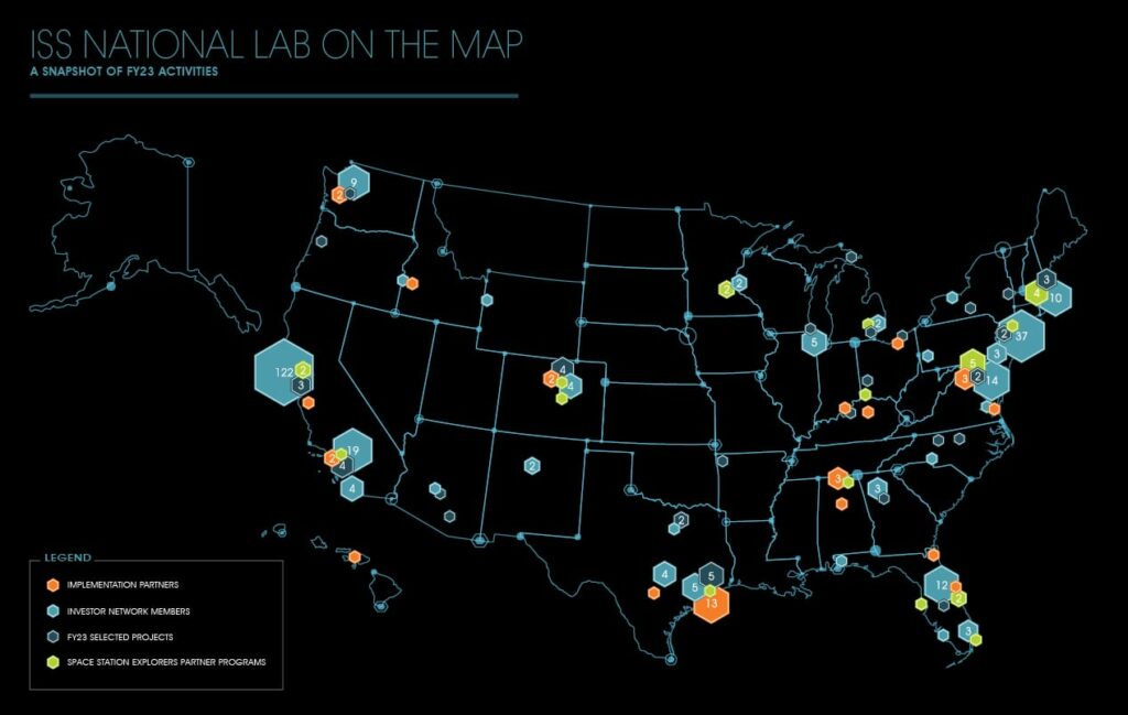 Appendix C: ISS National Lab on the Map - 2023 - ISS National Lab